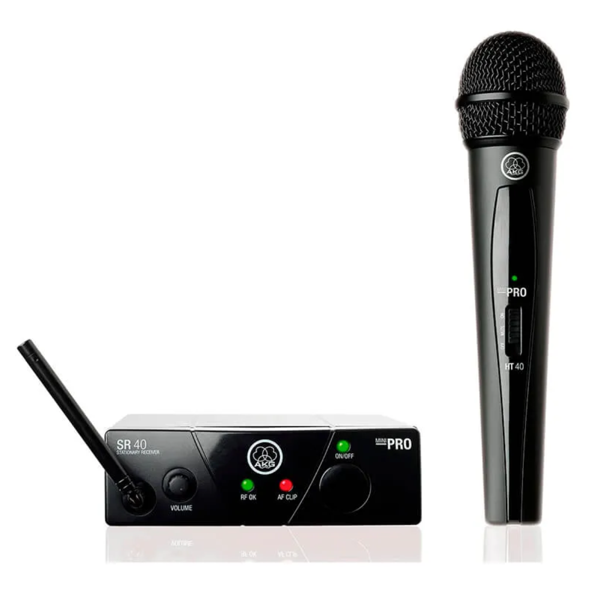 30 Hour Battery Wireless Microphone System AKG WMS40 Mini Wireless ...